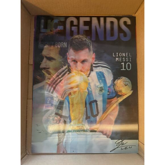 Art | Lionel Messi 3d Holographic Lenticular Poster Argentina World Cup ...